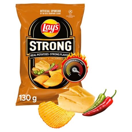 Chipsy Lay's Strong Cheese-Jalapeno 130g - Delikatesy Dwójka