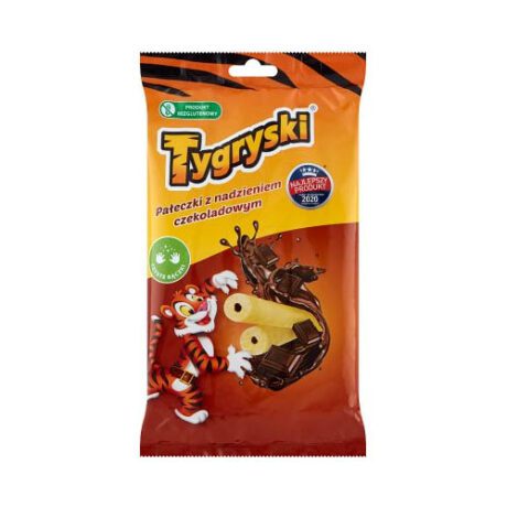 Tygryski pałeczki kukurydziane z nadzieniem czekoladowym 60g ...