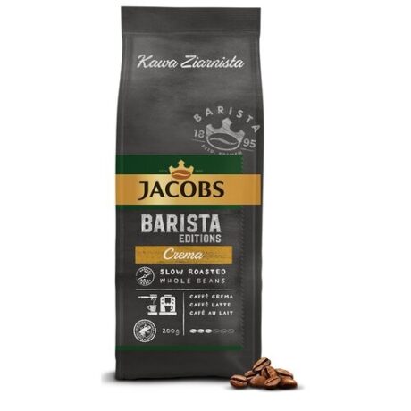 Jacobs Barista Kawa Ziarnista Crema 200g - Delikatesy Dwójka